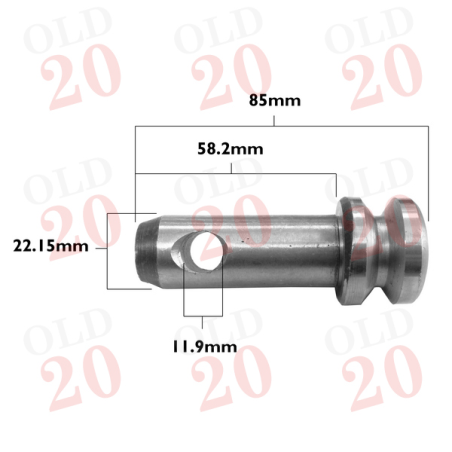 Drawbar Carrier Pin - Fordson