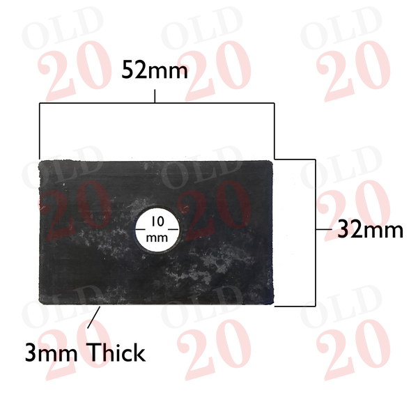 Rectangular Rubber Mounting Pad
