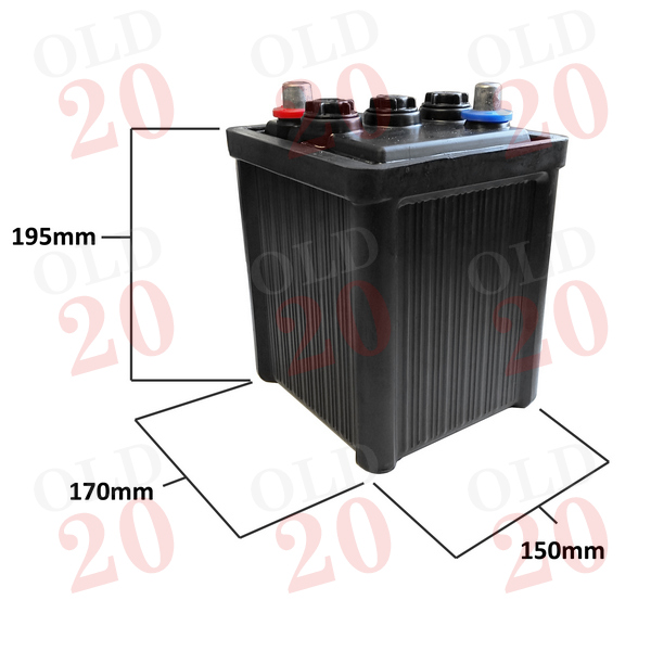 6v Rubber Case Battery - Ford