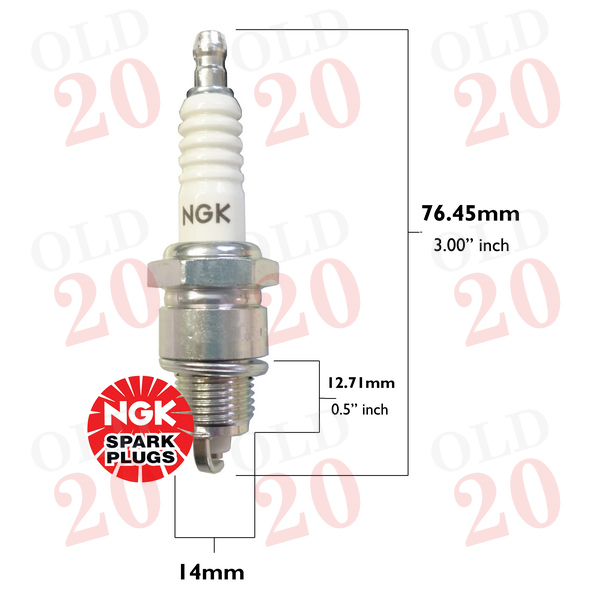14mm Petrol Spark Plug (NGK) - Ferguson