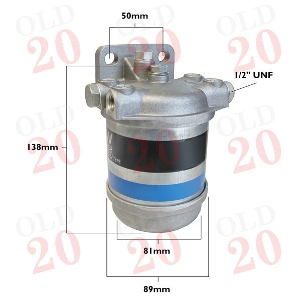 Fuel Filter Bowl Assembly - Fordson, Massey