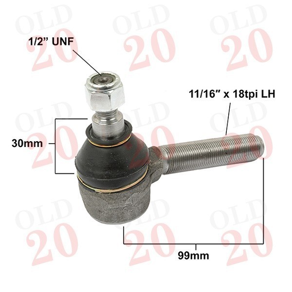 Track Rod End (Front) - Fordson, Ford