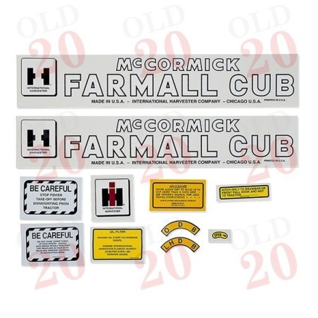 IH Farmall Cub Decal Set