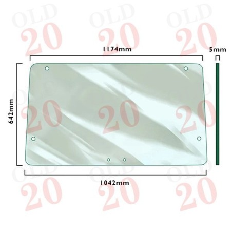 Rear Window Cab Glass - Case IH David Brown Ford