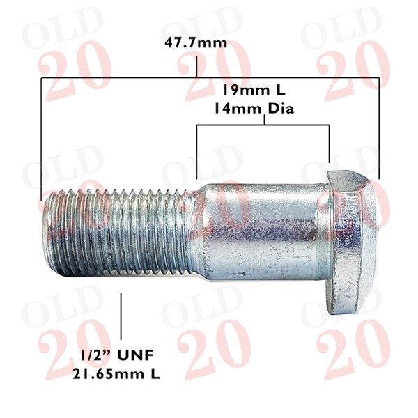 Front Wheel Stud - Fordson