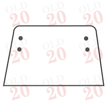 Q-Cab Upper Rear Glass (4 Hole) - Ford