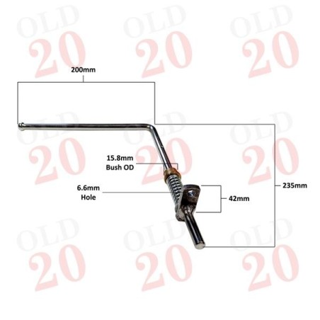 Hand Throttle Lever (Early Type) - Ferguson