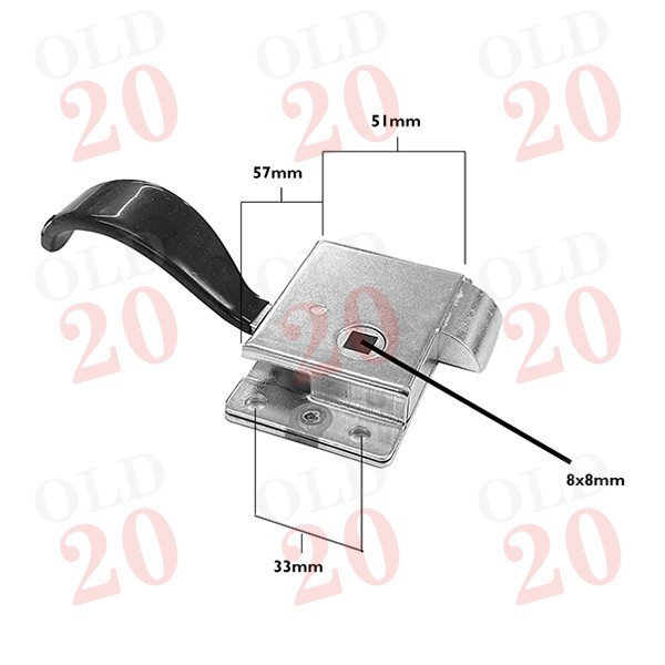 Inner Cab Door Slam Latch - Massey Ferguson