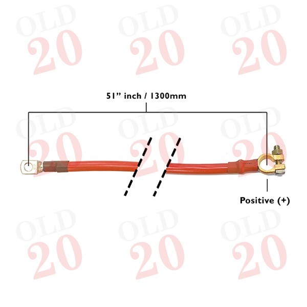 Tractor Battery to Starter Cable (51")