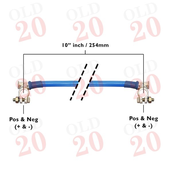 Tractor Battery Joining Cable (10")