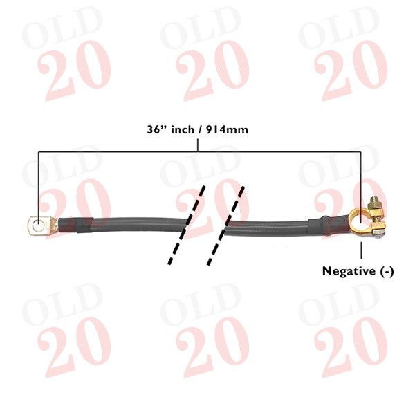 Tractor Battery to Starter Cable (36")